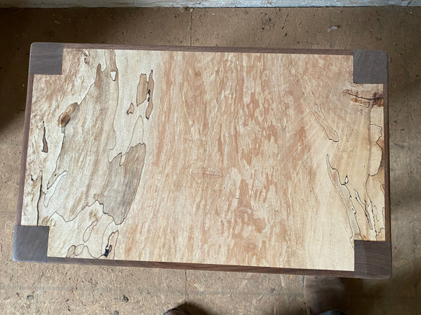 Spalted Maple + Walnut Side Table | Hello Crisp